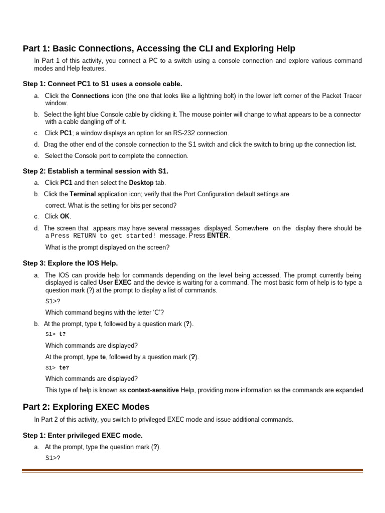 Switch basics-1 | PDF | Command Line Interface | Computer Science
