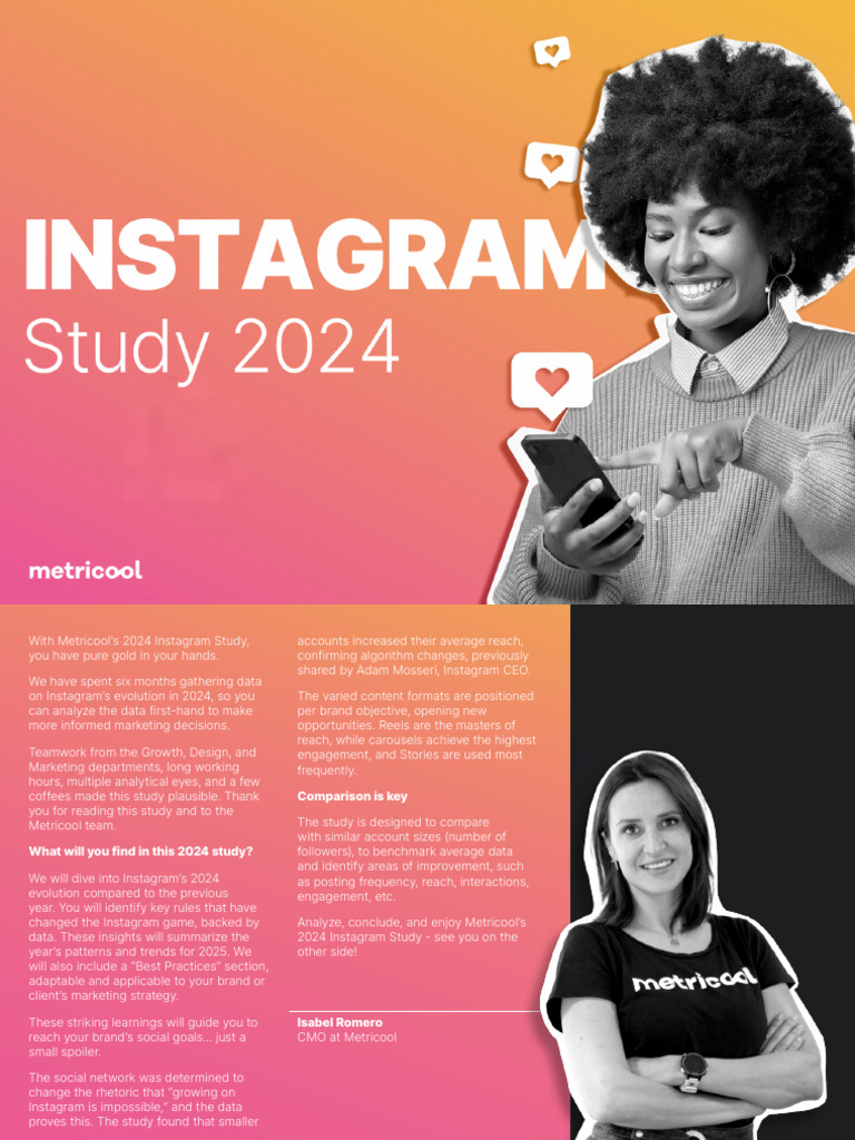 Instagram Study 2024 - Metricool | PDF | Brand