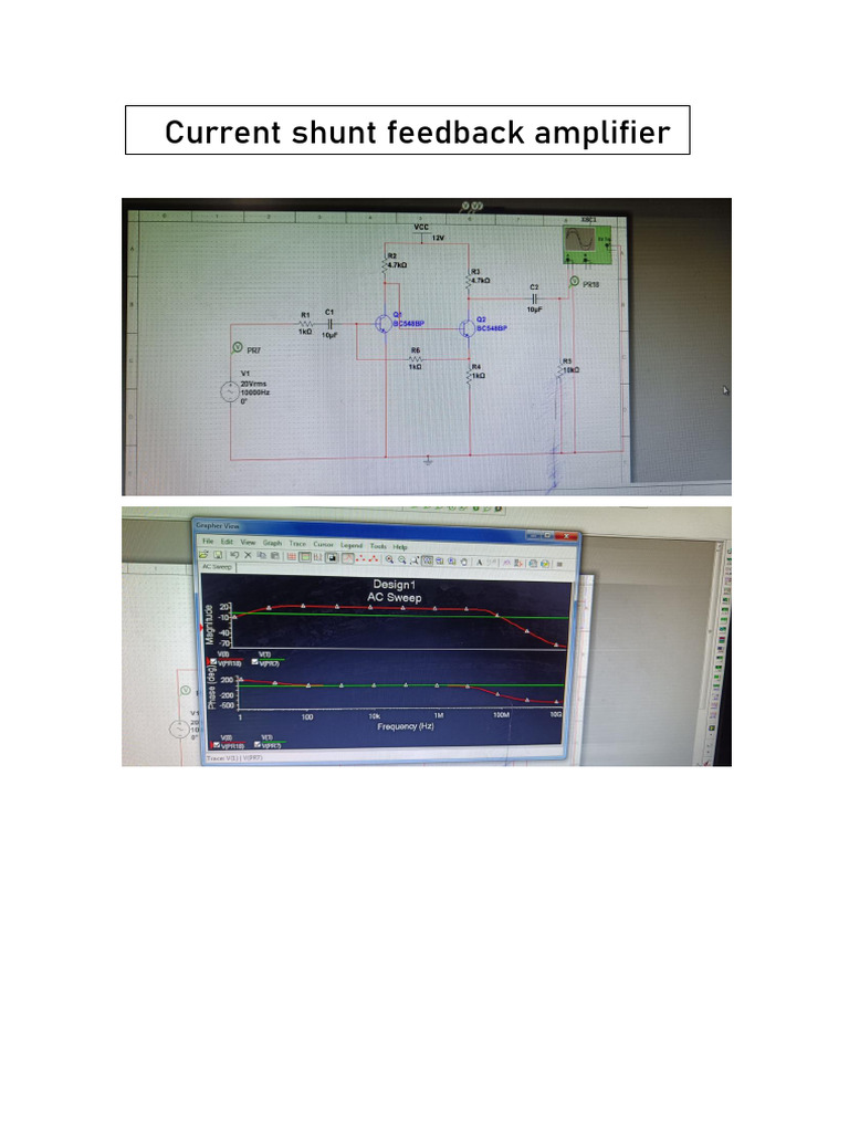 Current Shunt Feedback Amplifier | PDF