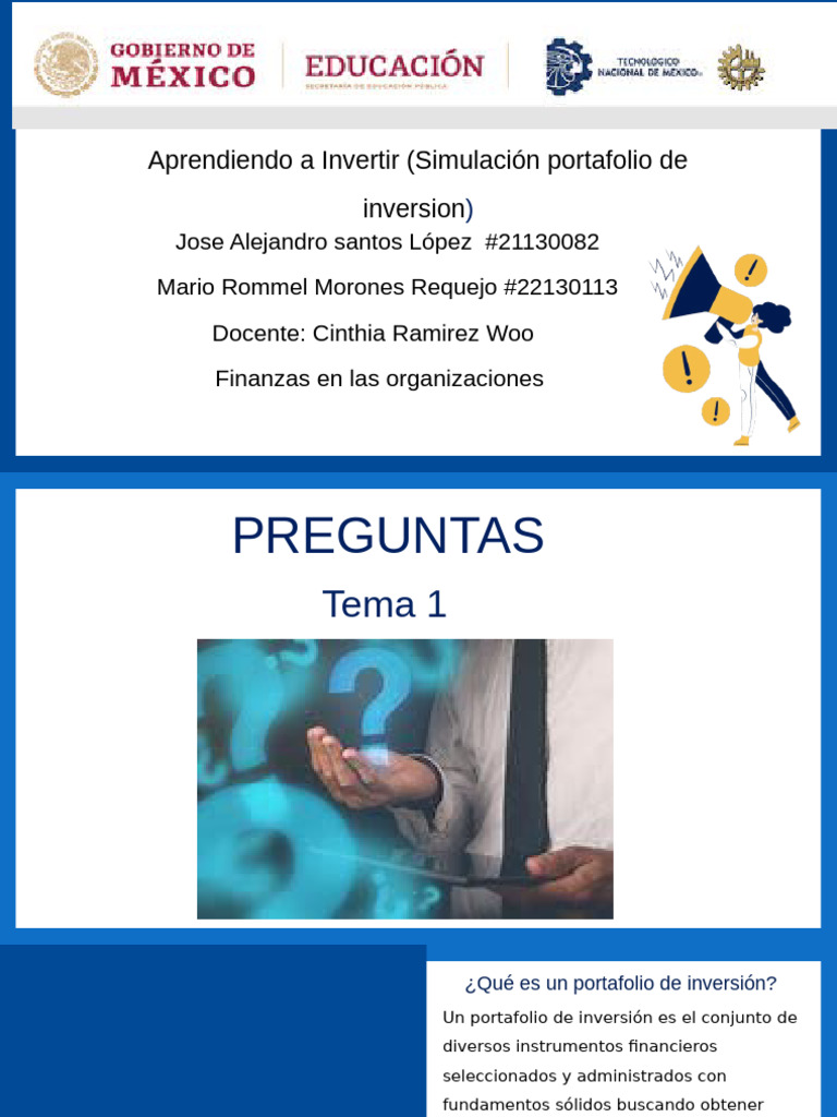 Proyecto Tema 1 y Tema 5 | PDF | Portafolio (Finanzas) | Walmart