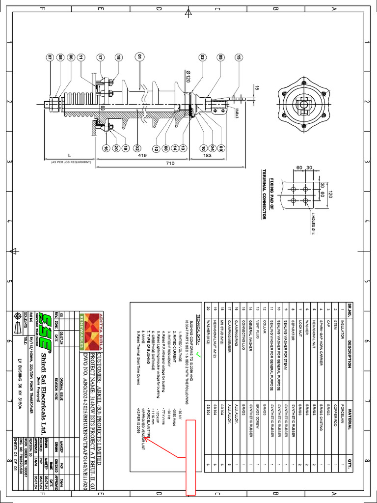 Pt0067cus20 - LV Bushing | PDF | Insulator (Electricity) | Electrical ...