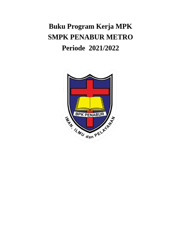 Buku Program Kerja MPK | PDF | Karier & Perkembangan