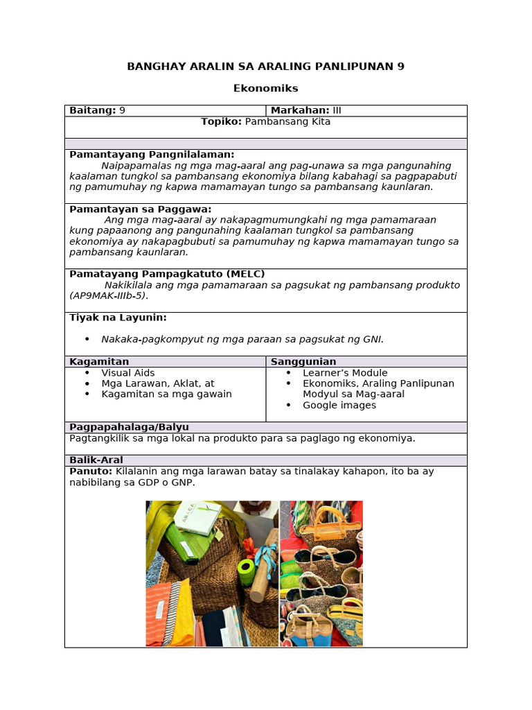 Lesson Plan-G9-4th | PDF