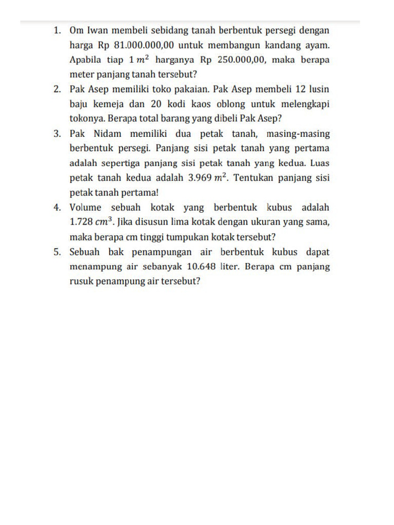 Pembinaan Math City Map 2 | PDF