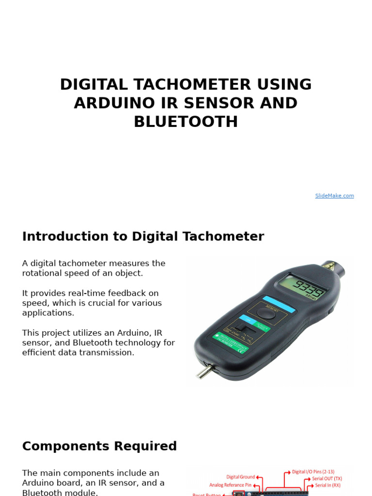 Digital Tachometer Using Arduino Ir Sensor And Bluetooth 3 Pdf Infrared Bluetooth 