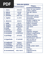 Bisaya To Tagalog Word List | PDF