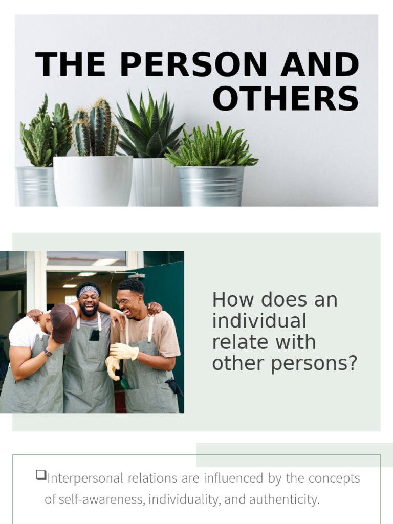 Interpersonal Relations Explained | PDF | Awareness | Covenant (Biblical)