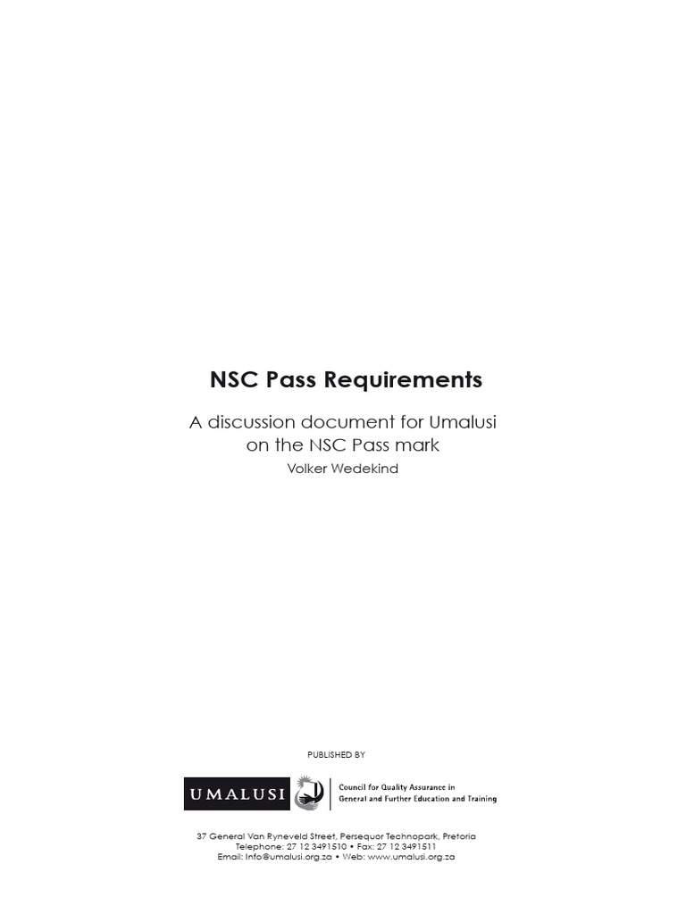 NSC Pass | PDF