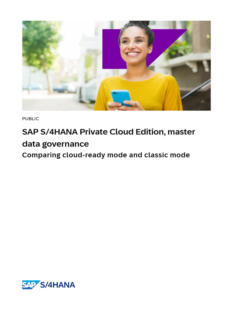 SAP S - 4HANA Private Cloud Edition, Master Data Governance - Comparing ...