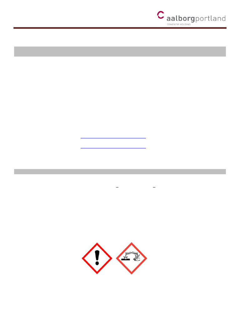 Portland Cement Safety Data Sheet | PDF | Personal Protective Equipment ...