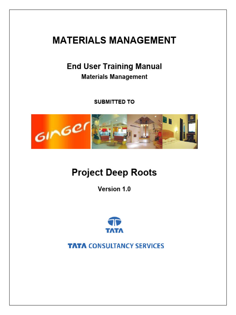 End User Manual - SAP MM | PDF | Menu (Computing) | Inventory
