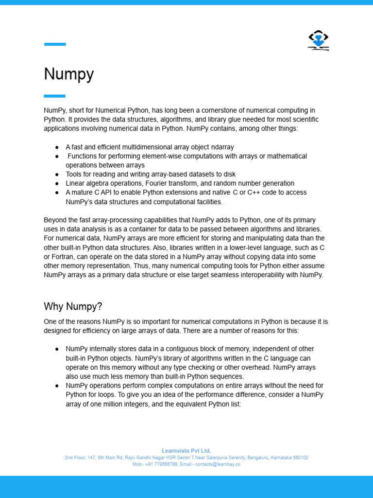 16 Numpy 1 Pdf Integer Computer Science Computer Programming 
