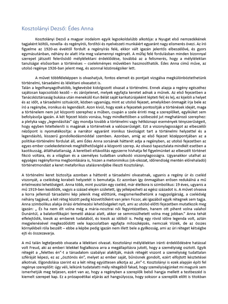 Édes Anna | PDF