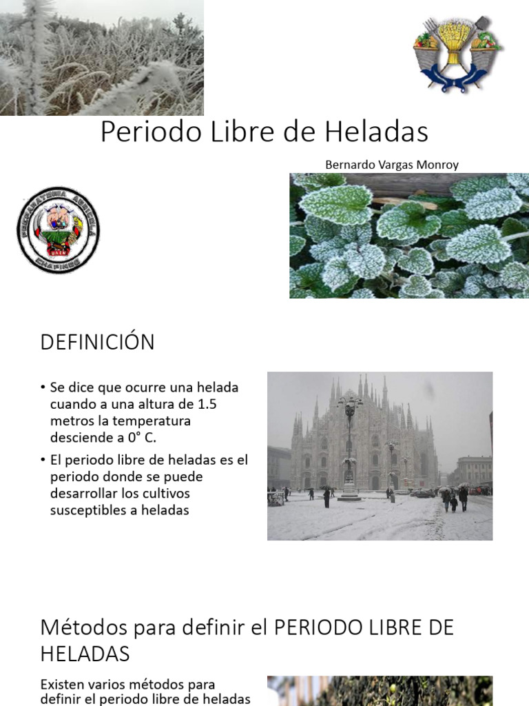 Definición y Métodos de Heladas | PDF