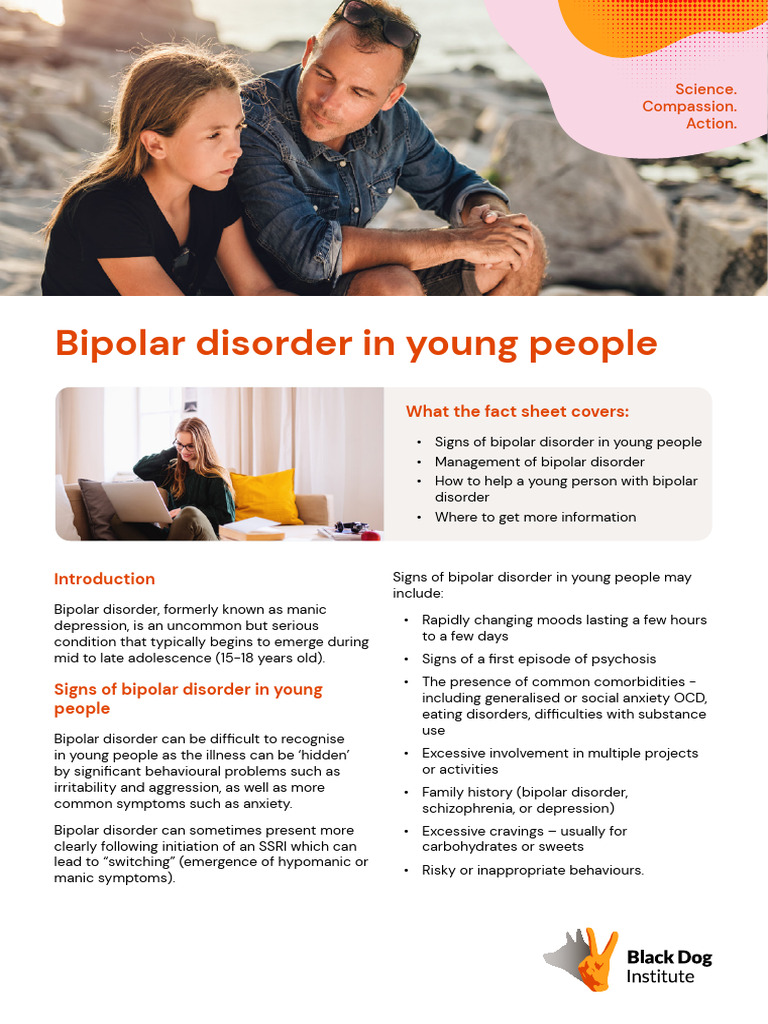 Bipolar Disorder in Young People Fact Sheet | PDF | Bipolar Disorder ...
