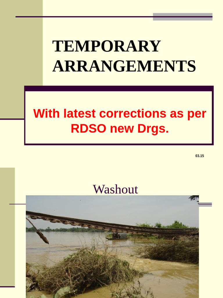 Temporary Arrangements (VNS) | PDF | Truss | Deep Foundation