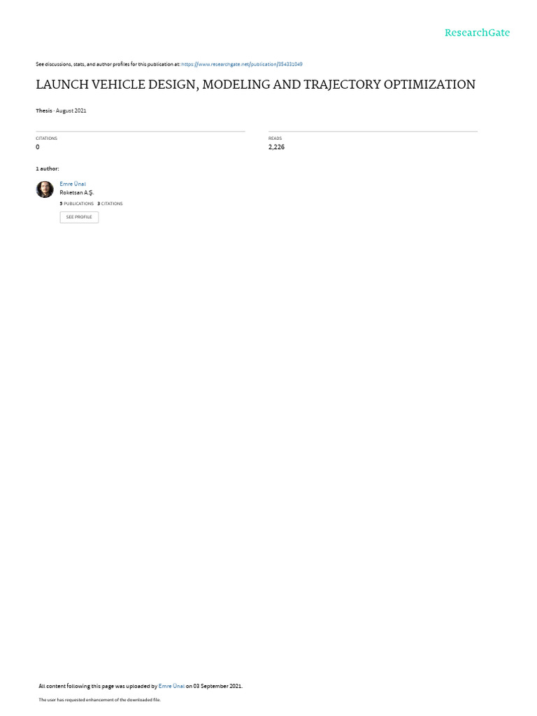 Launch Vehicle Trajectory Design | PDF | Multistage Rocket | Rocket