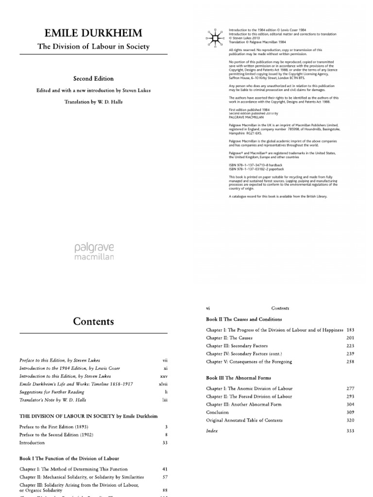 6 The Division of Labour | PDF