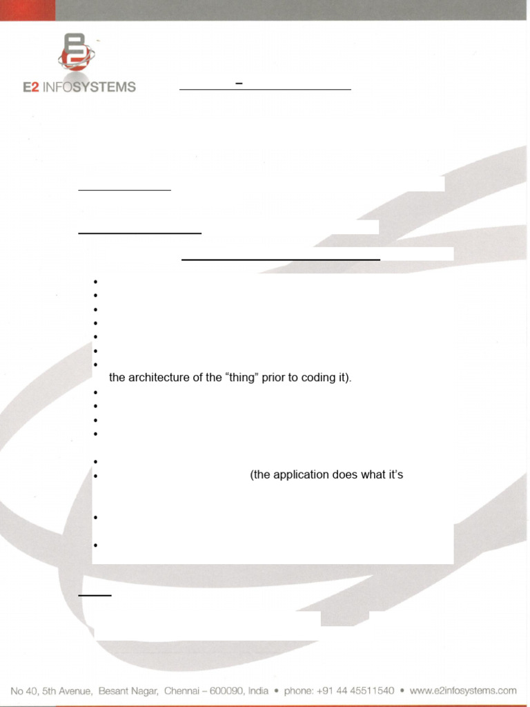 E2 Infosystems - JD | PDF
