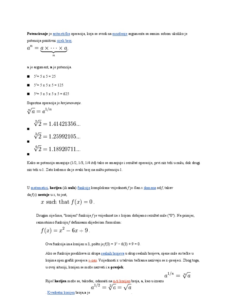 Skripta Matematika | PDF