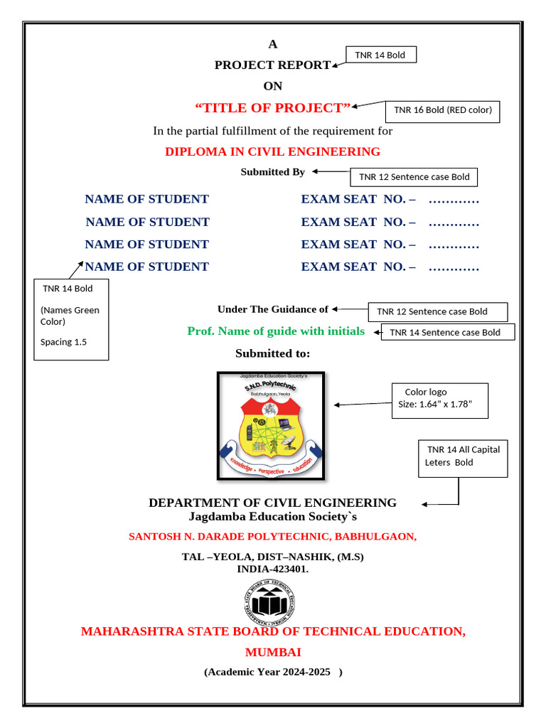 Diploma Project Report in Civil Engineering | PDF | Gratitude