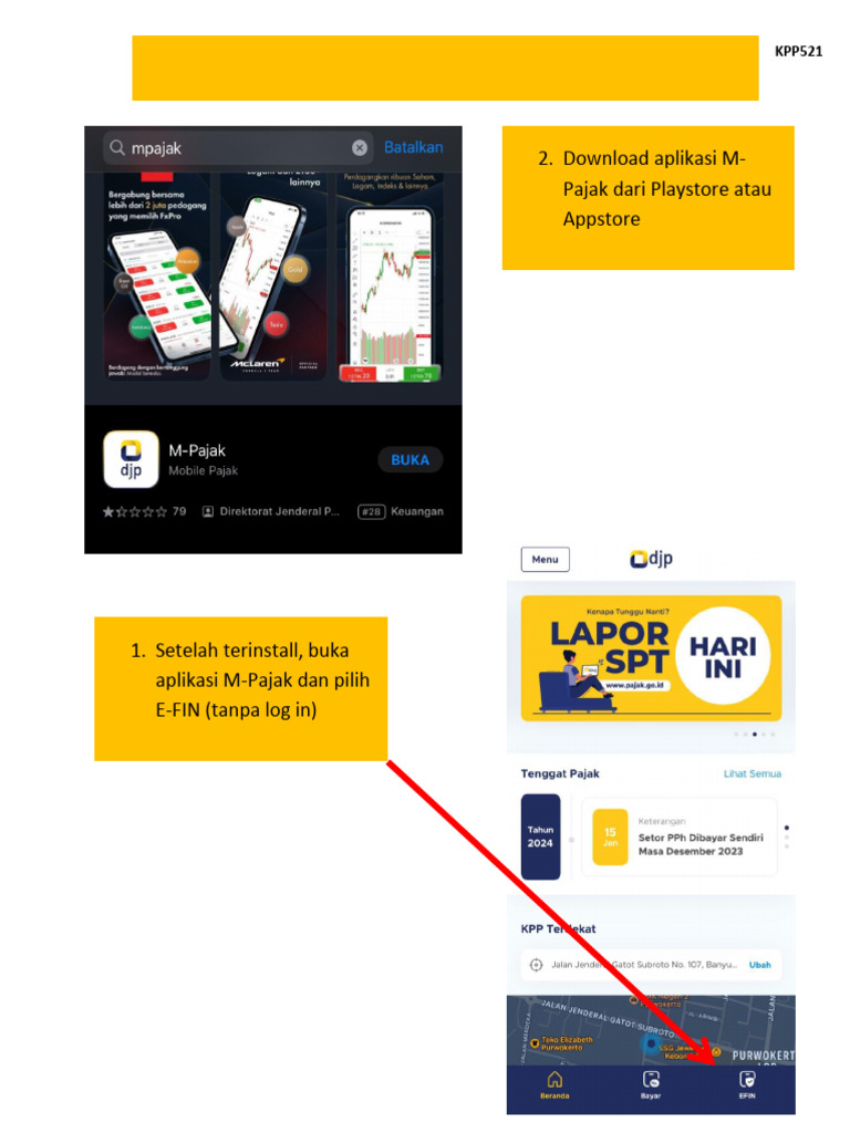 Lupa Efin Via M-Pajak | PDF | Pengelolaan Keuangan & Uang
