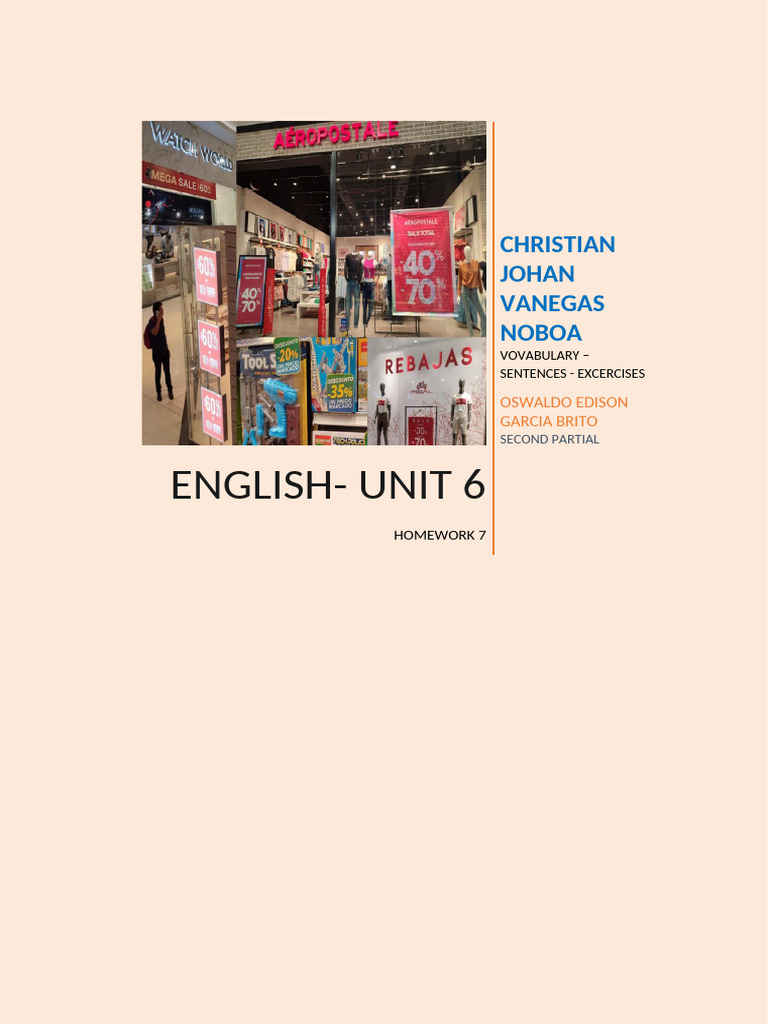 Homework Unit 7 | PDF