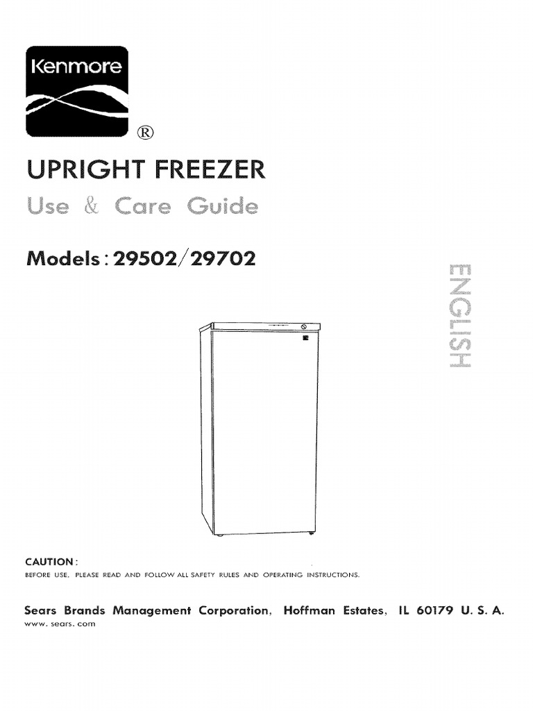 Upright Freezer Instruction Manual | PDF | Refrigerator