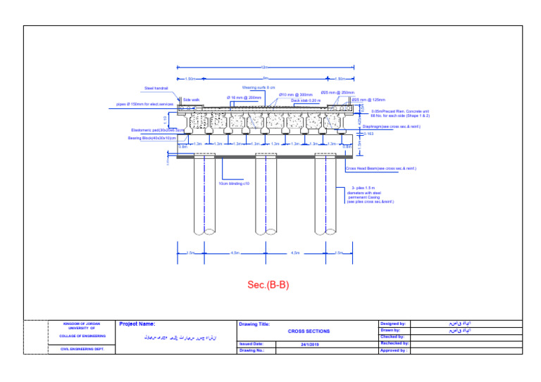 Cross Section Details for Civil Engineering Project | PDF | Civil Engineering | Building Engineering