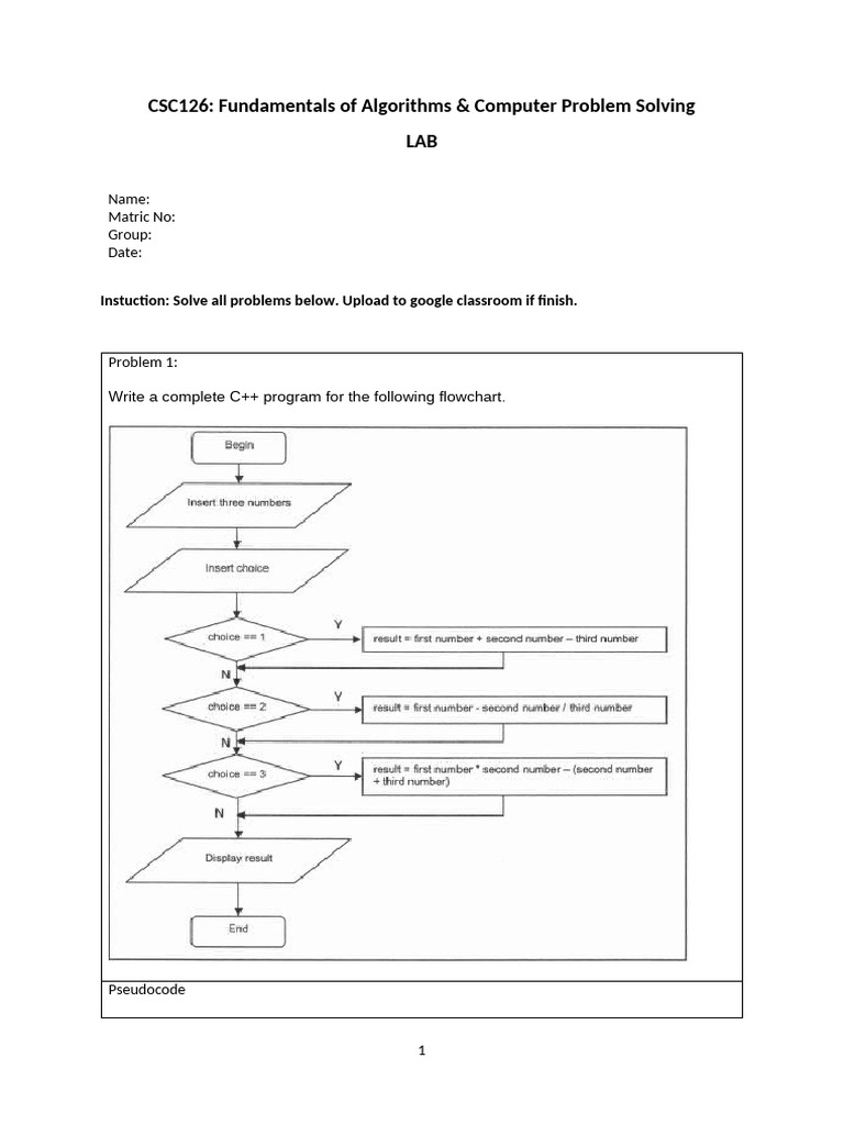 C++ Programming Lab Exercises | PDF