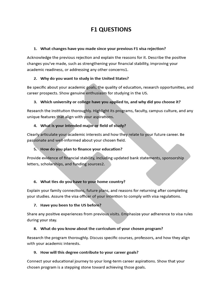 F1 Questions | PDF | Cost Of Living | International English Language ...