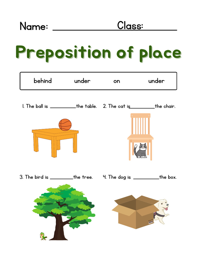 LKPD Preposition Fix | PDF