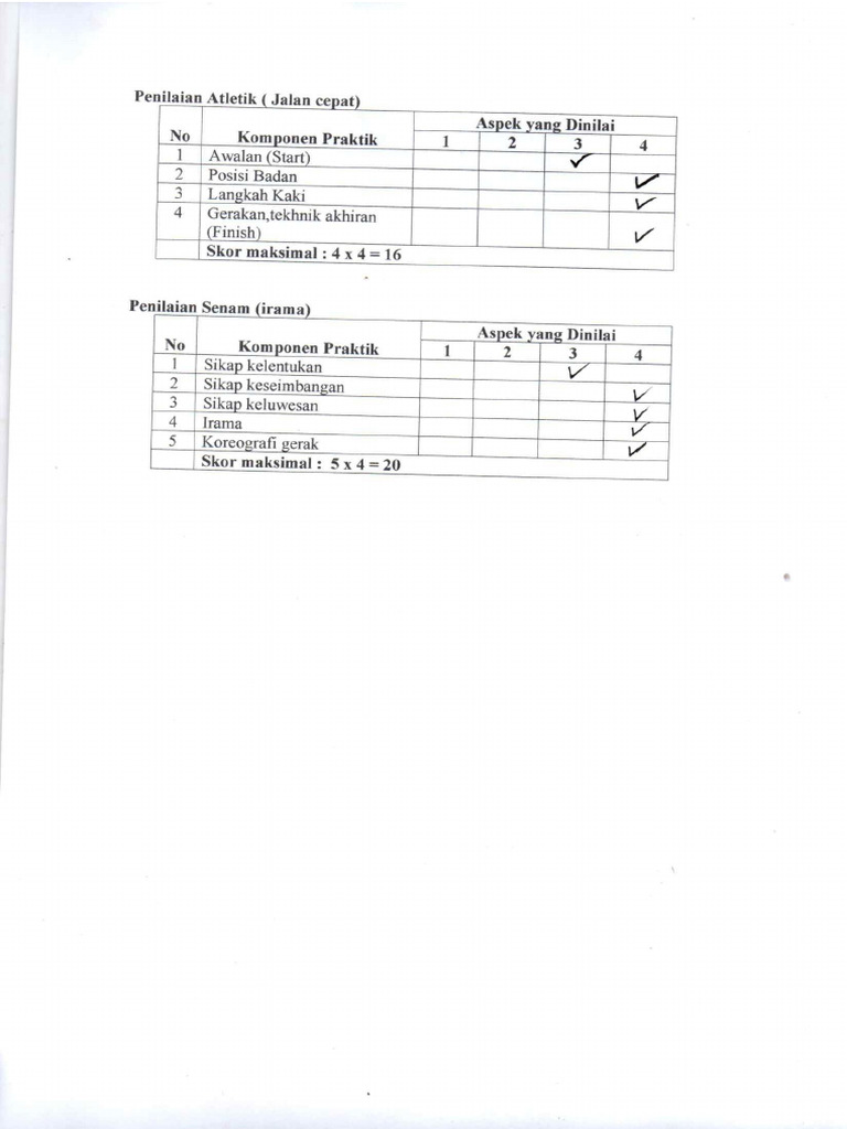 Praktek 1 Penjas PDF | PDF