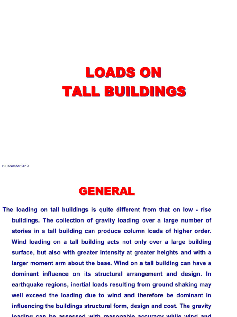 Tall Building Structures (Type of Loads) | PDF | Earthquakes | Mechanics