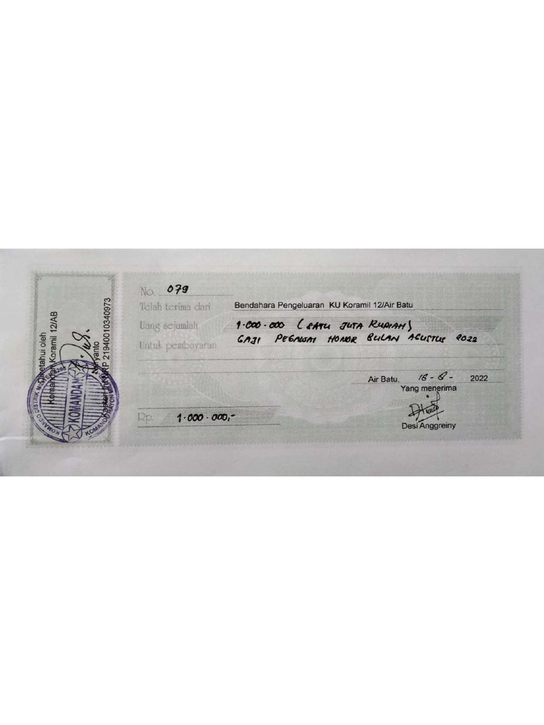 Slip Gaji Ramil 12 | PDF