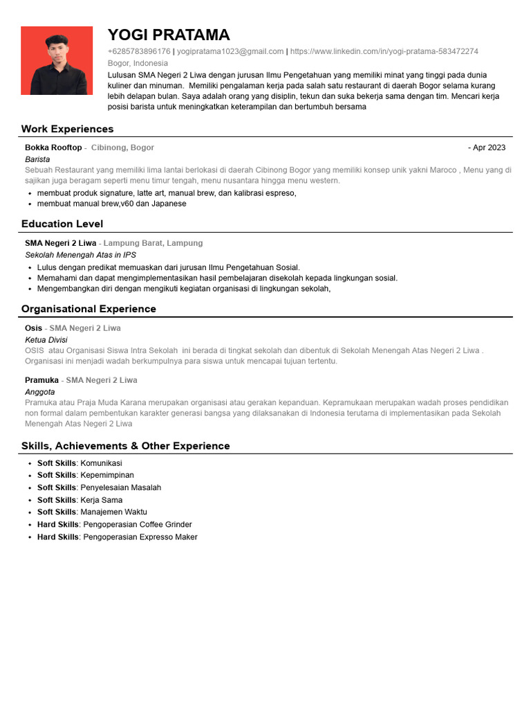 Yogi Pratama-Resume | PDF