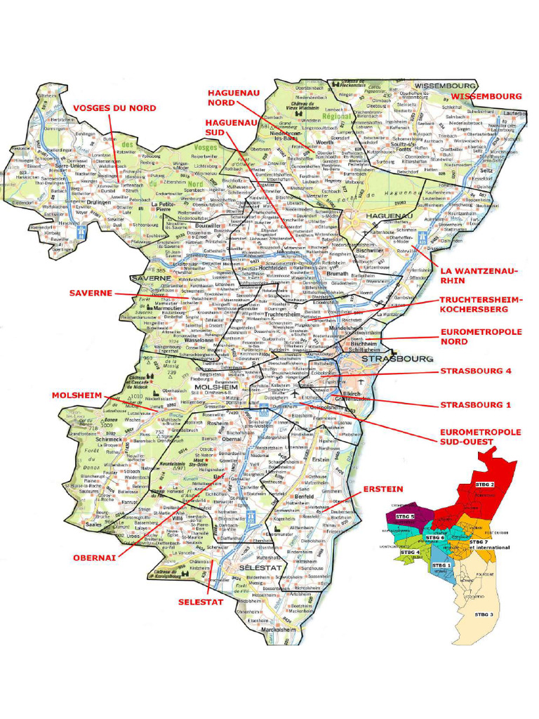 Carte Detaillee Bas Rhin Nouvelles Circo | PDF