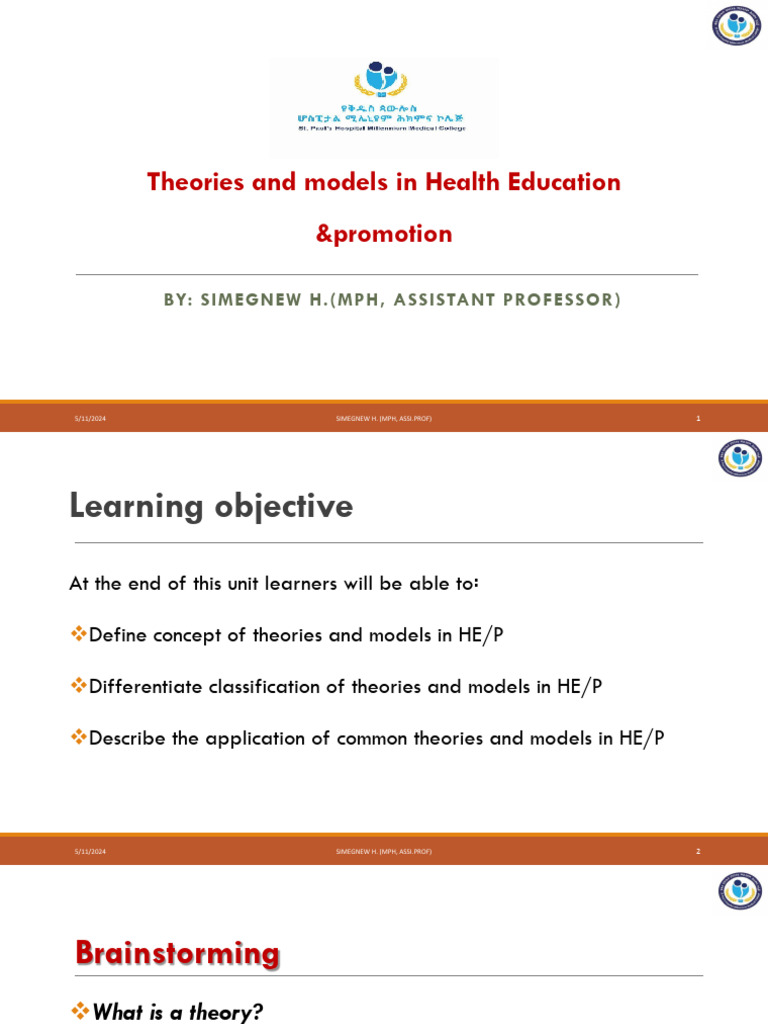Health Belief Model in Health Education | PDF | Attitude (Psychology ...