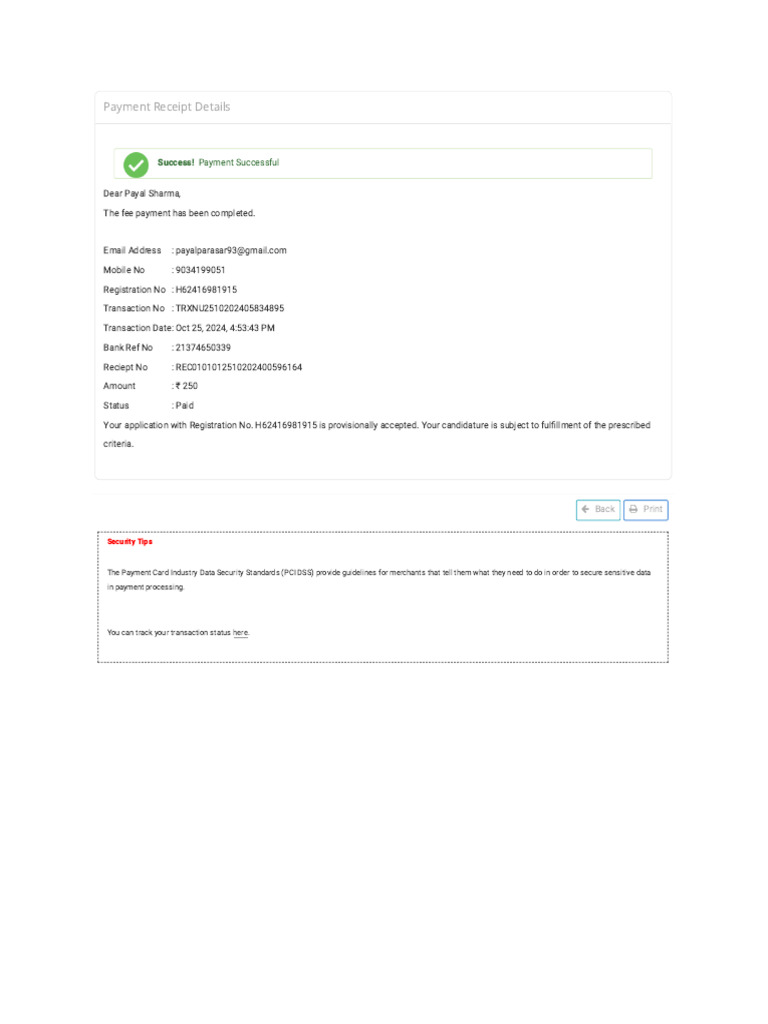 Rrbapply - Gov.in # Pscexamservice Payment Receipt Successful D582a7fd Bdeb 445c 8298 ...