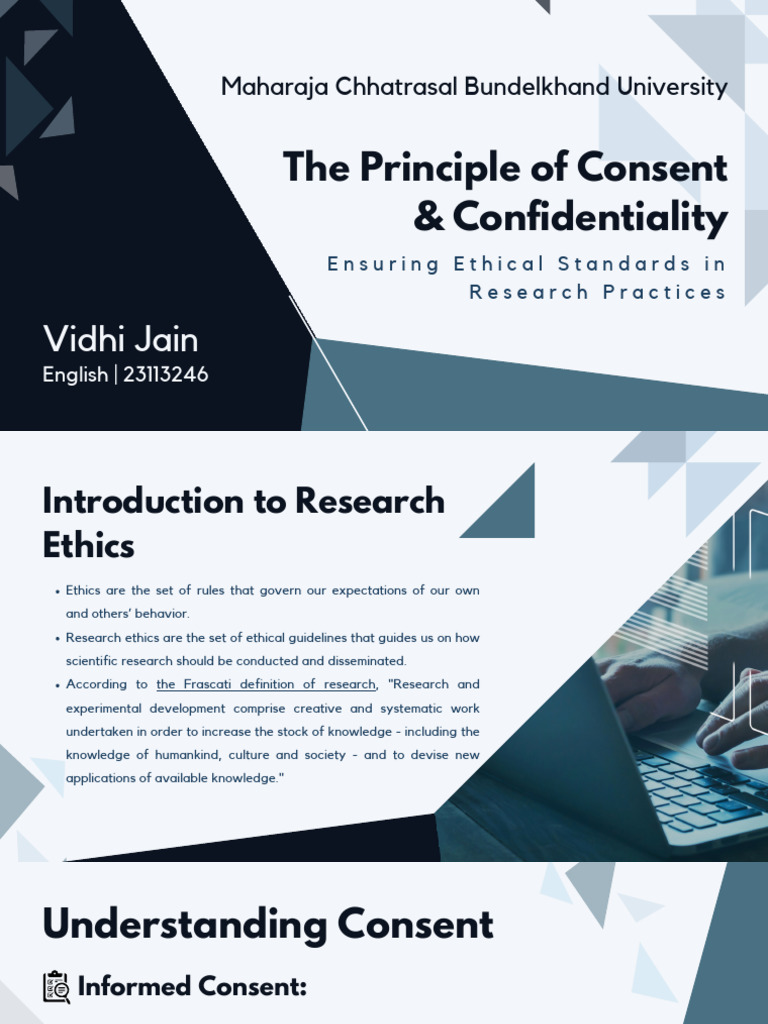 The Principle of Consent & Confidentiality | PDF | Consent ...