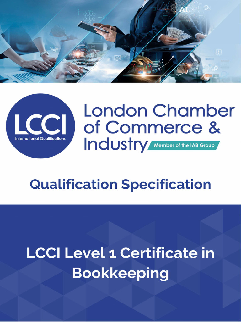 IAB LCCI Level 1 Bookkeeping Specification From 2024 | PDF | Debits And Credits | Bookkeeping