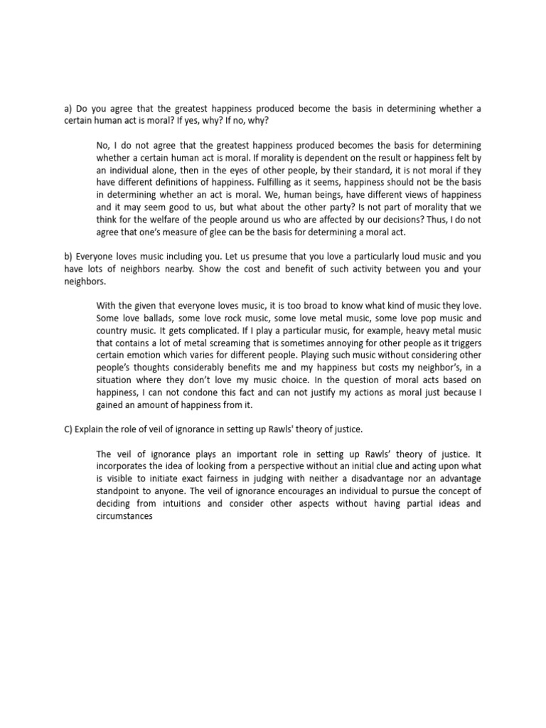 Happiness And Morality Pdf Happiness Justice