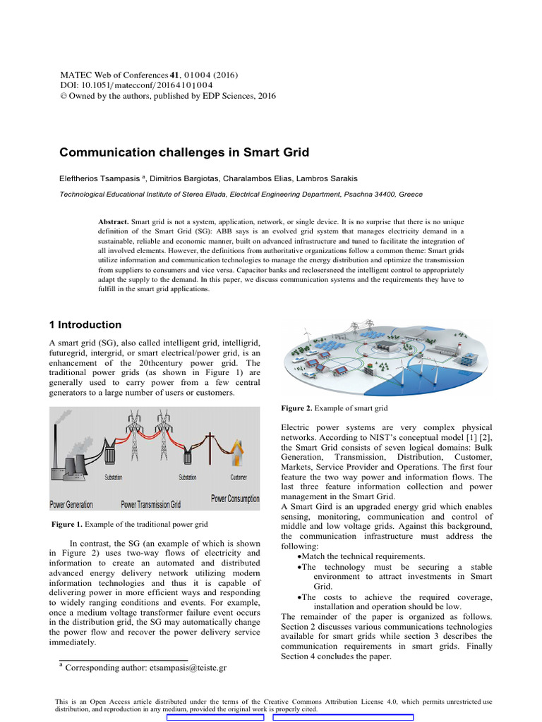 Communication Challenges in Smart Grid | PDF | Computer Network ...