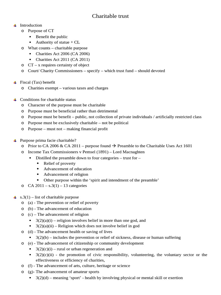 Charitable Trust | PDF | Charitable Organization | Justice