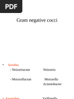 Gram Negative Cocci: Neisseriaceae Overview | PDF | Medical Specialties | Microbiology