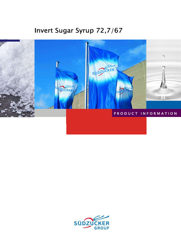 Invert Sugar Syrup 72.7/67 Product Info | PDF | Sugar | Diet & Nutrition