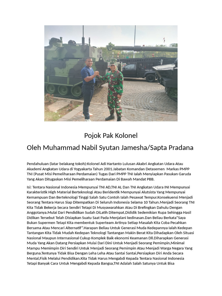 Pojok Pak Kolonel | PDF