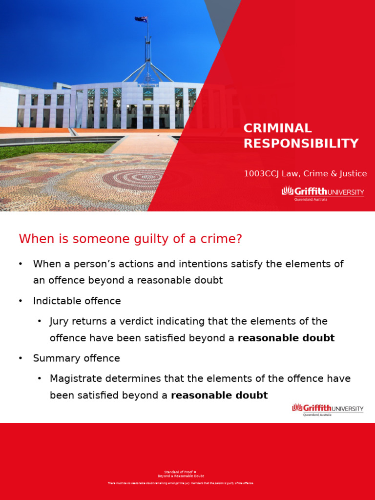Understanding Criminal Responsibility | PDF | Mens Rea | Crimes
