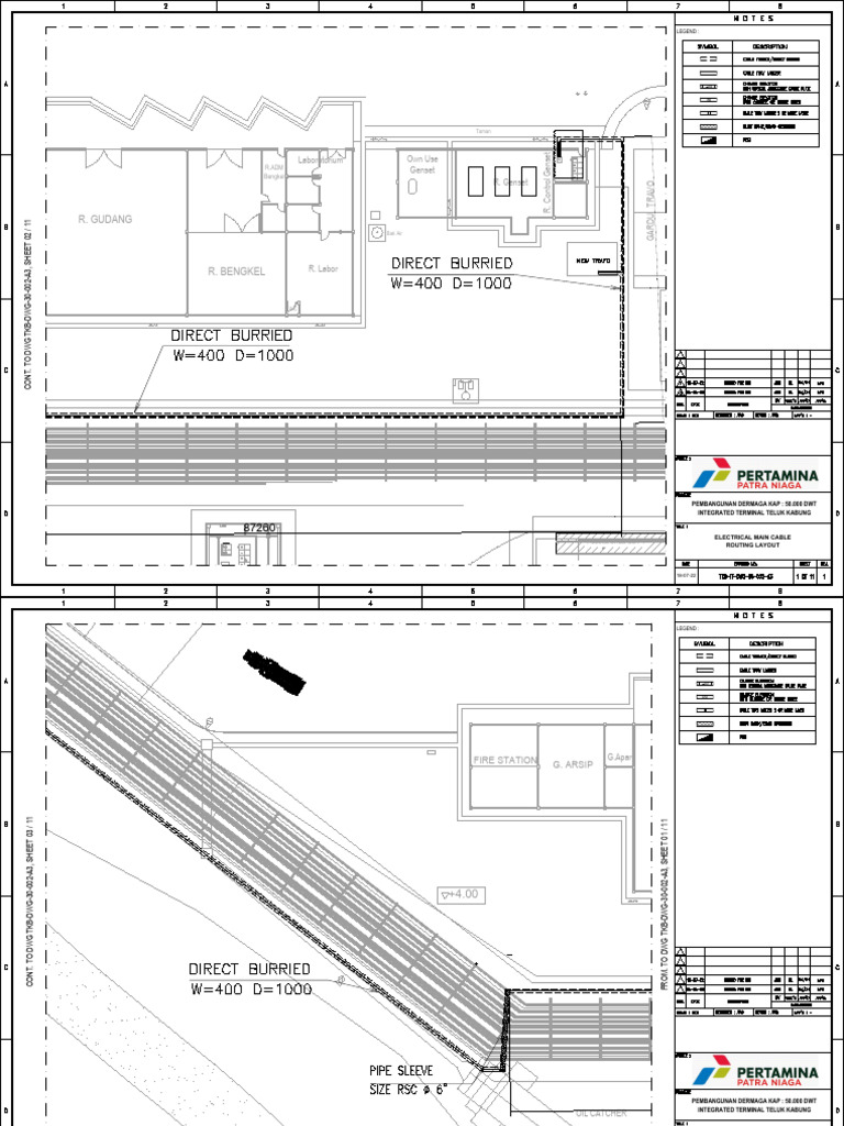 Electrical Main Cable Routing Layout TLK Kabung | PDF | Power ...