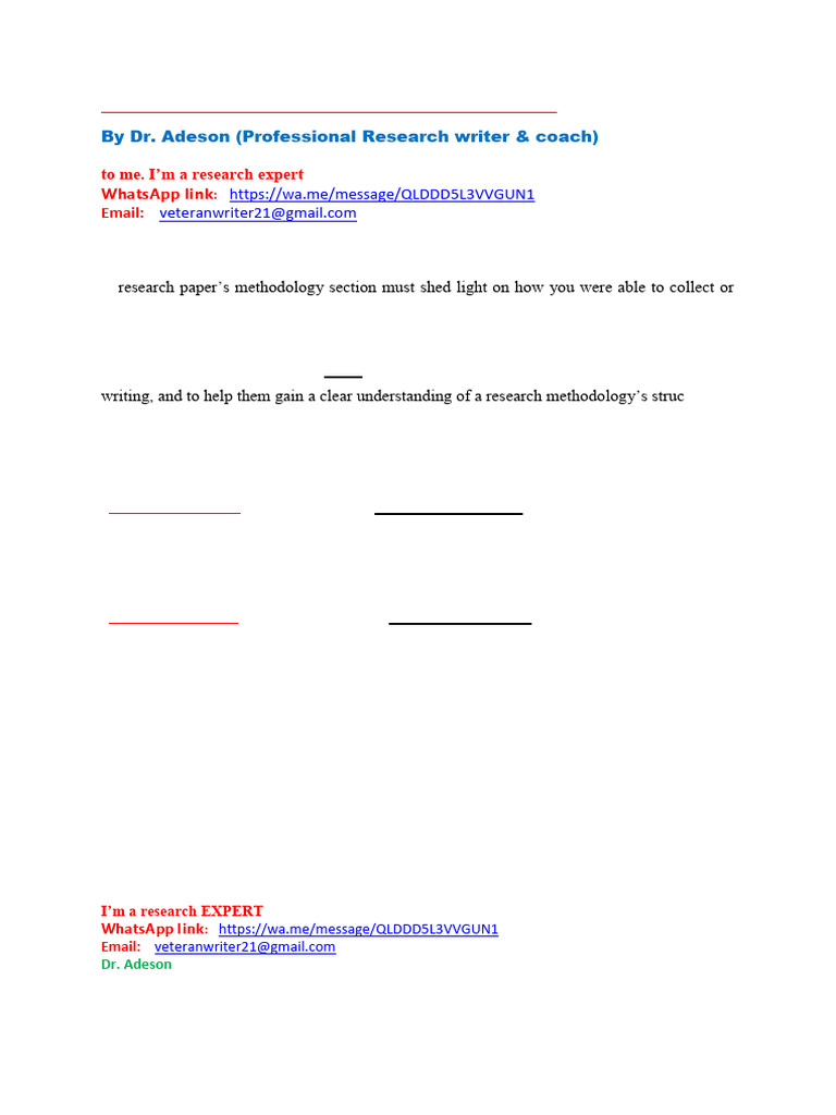 Research Methodology Guide | PDF | Sampling (Statistics) | Validity (Statistics)